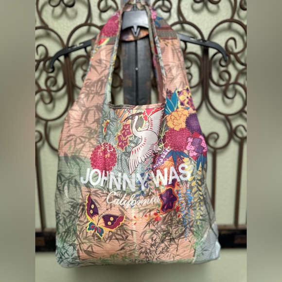 Johnny Was | Bags | Johnny Was California Signature Foldable Nylon Boho ...